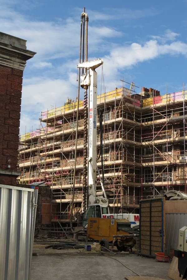 Scaffolding for building editorial stock photo. Image of work - 62264893