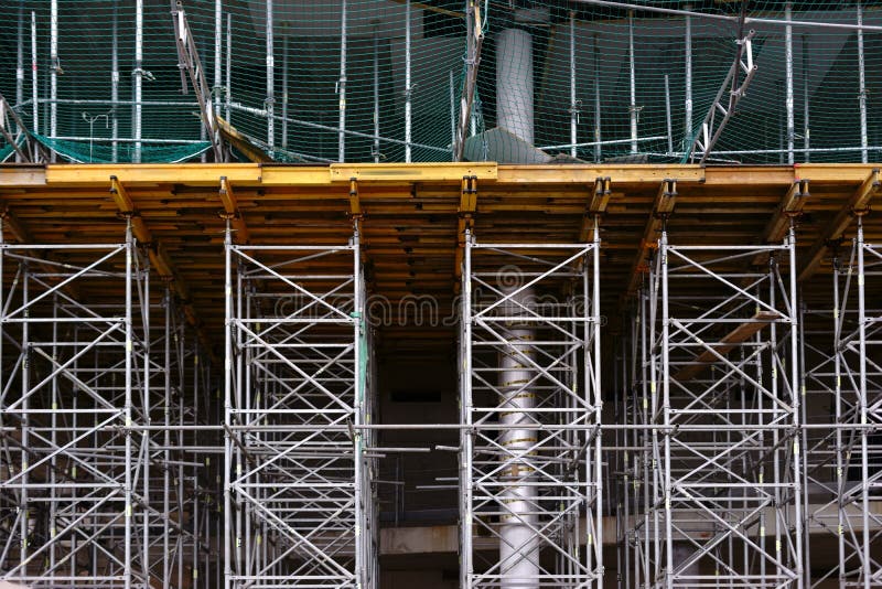 Scaffolding stock image. Image of pipes, site, steel - 106691107