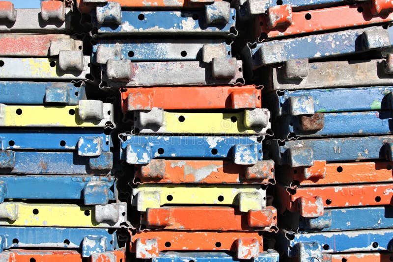 Scaffolding components stock photo. Image of craft, batten - 76862716