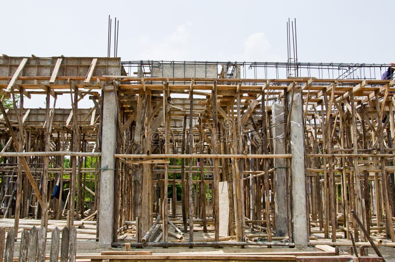 Scaffolding For Construction. Stock Photo - Image of industrial ...