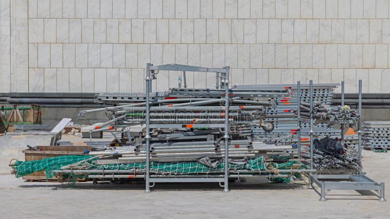 Scaffolding Construction Set Stock Photo - Image of equipment ...