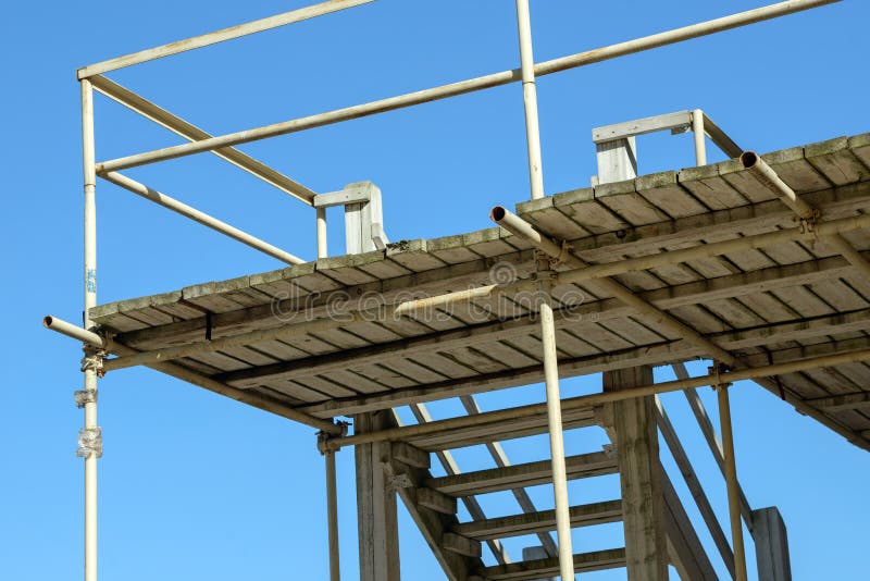 Scaffolding Elements Construction. Metal Scaffolding Tubes and Bars ...