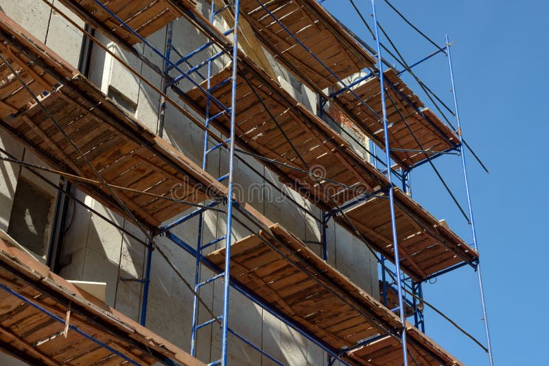 Scaffolding Elements Construction. Metal Scaffolding Tubes and Bars ...