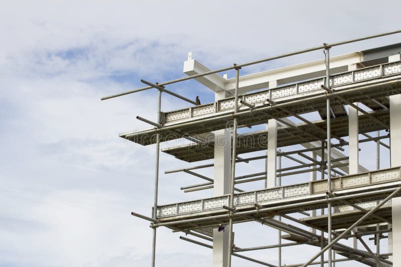 Scaffolding elements stock image. Image of clamped, scaffolder - 43747781