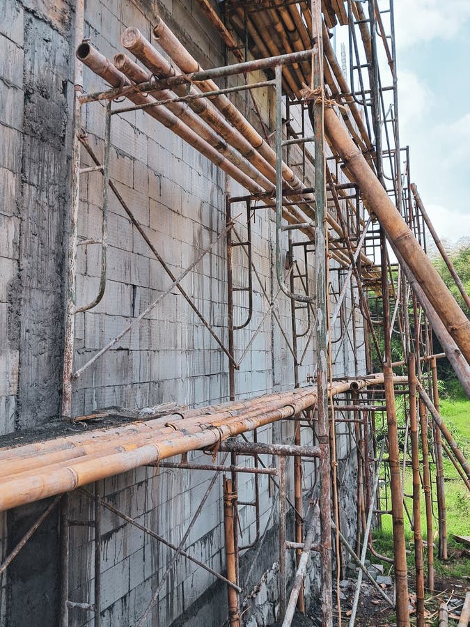 Scaffolding Frame in the Project Stock Photo - Image of contruction ...