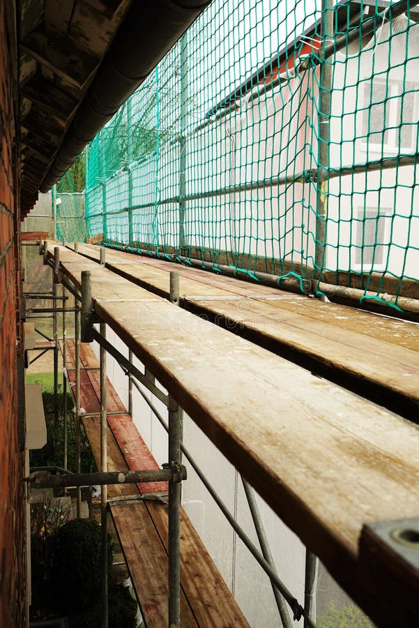 Scaffolding stock image. Image of floor, fence, materials - 143958587