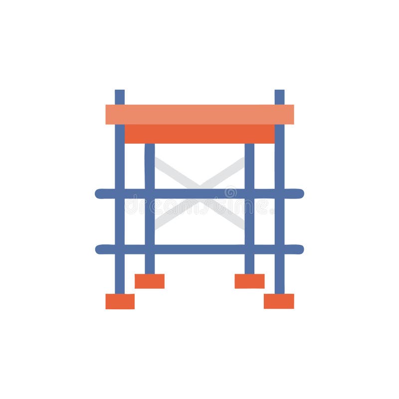 Scaffolding Icon for Construction Stock Illustration - Illustration of ...