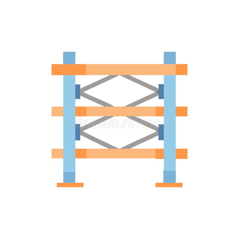 Scaffolding Icon for Construction Stock Illustration - Illustration of ...