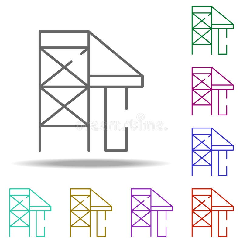 Construction Scaffold Icons Stock Illustrations – 67 Construction ...