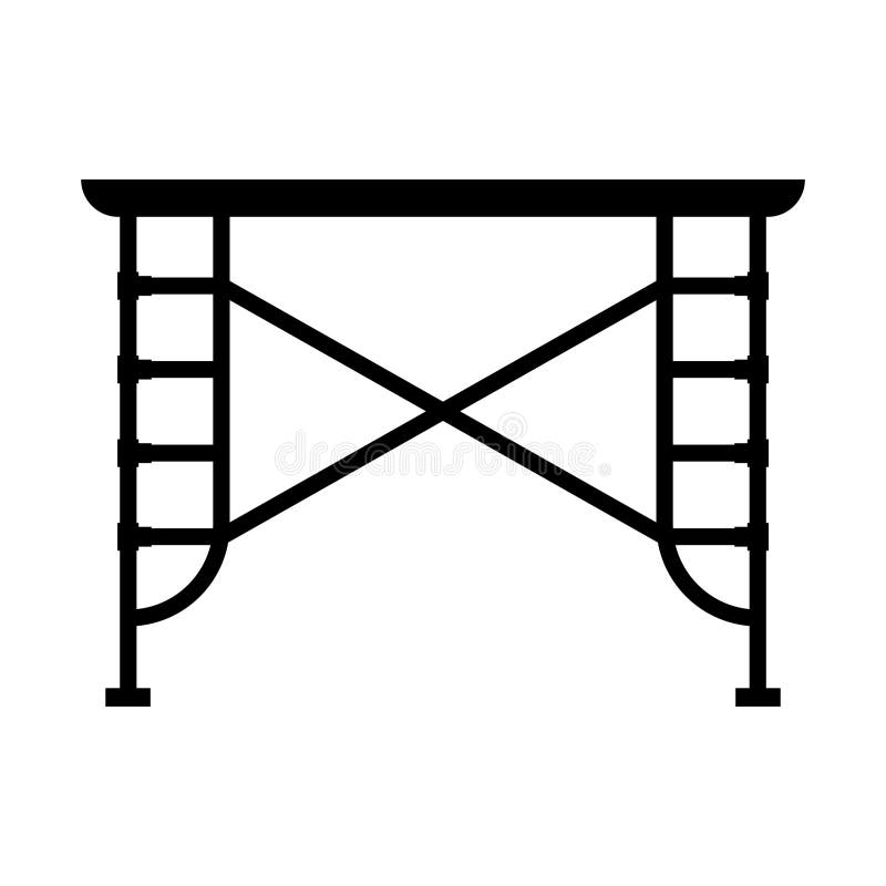 Scaffolding icon stock vector. Illustration of landmark - 271647999