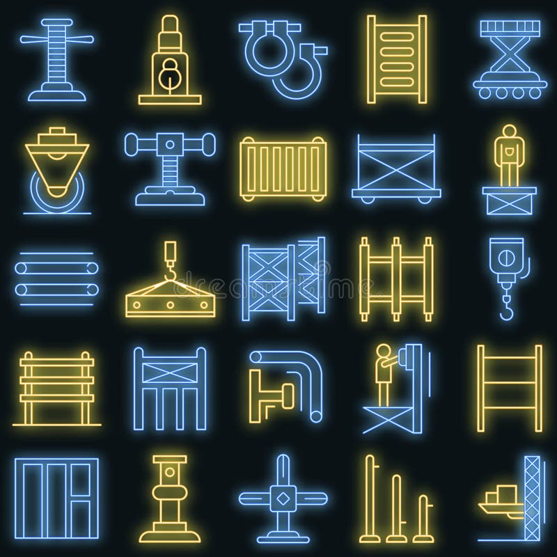 Scaffolding Icon Set, Outline Style Stock Vector - Illustration of ... Scaffolding Icon Set, Outline Style Stock Vector - Illustration of ...