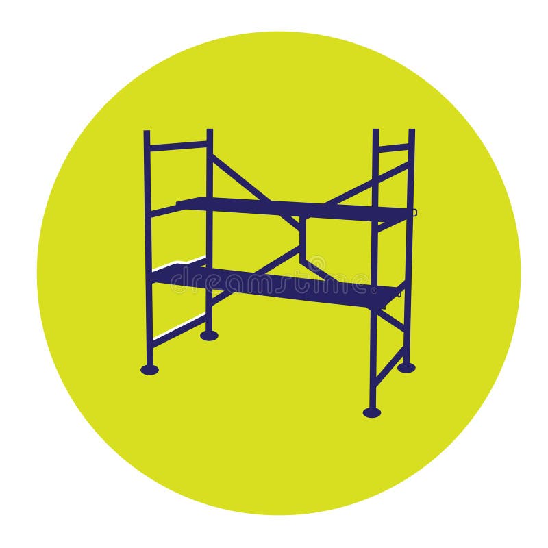 Scaffolding icon vector stock vector. Illustration of ladder - 296007612