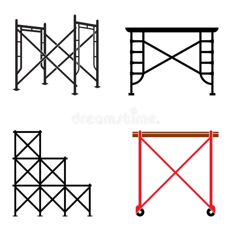 Scaffolding icon stock vector. Illustration of engineering - 272256646