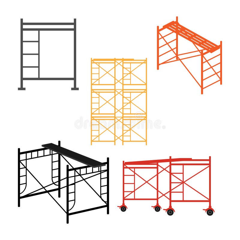Scaffolding icon vector stock illustration. Illustration of model ...