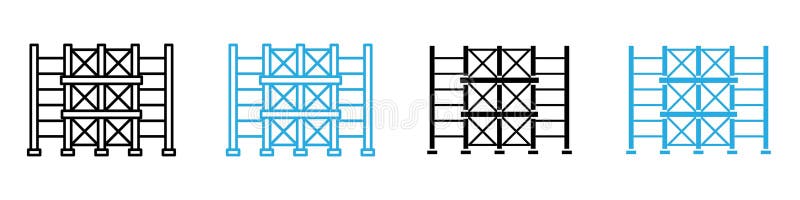 Scaffolding Symbol Representing Construction and Structural Support ...