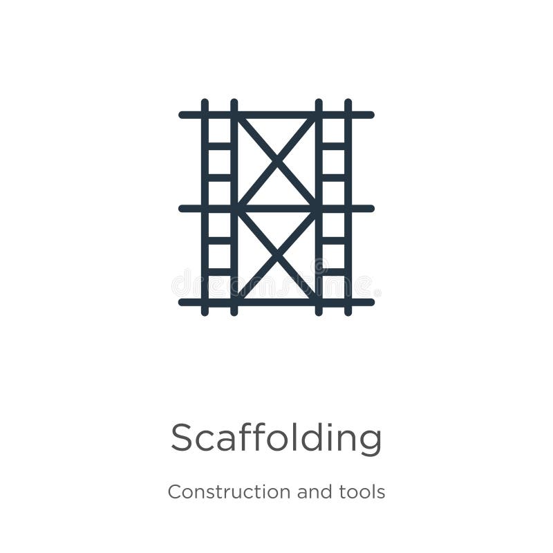 Scaffolding Icon Vector. Trendy Flat Scaffolding Icon from Construction ...
