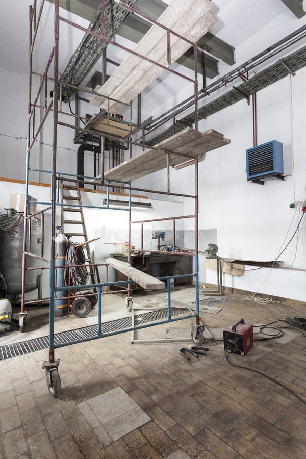 Scaffolding stock photo. Image of redecoration, manufacture - 30813608