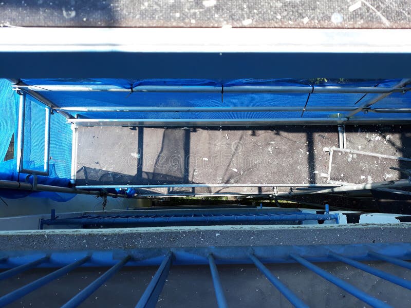 Scaffolding Mounted To Renovate a Building. Stock Image - Image of ...