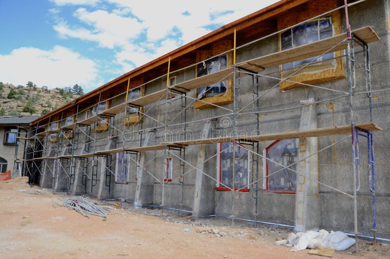 Scaffolding stock image. Image of board, metal, fall - 42888663