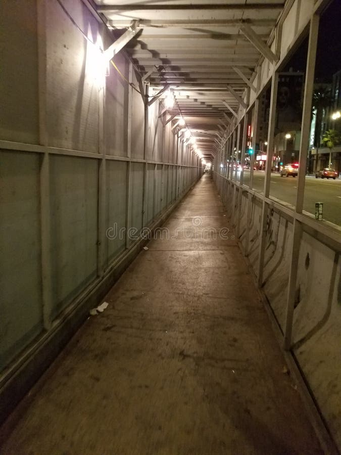 Scaffolding Over the Pedestrian Footpath Stock Image - Image of ...