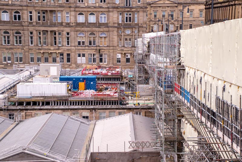 Scaffolding for Repairs editorial photo. Image of scotland - 194748786