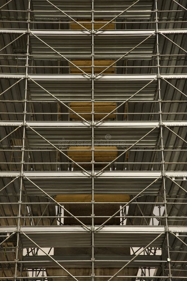 Bright Highlighted Scaffolding Grid Stock Photo - Image of frames ...