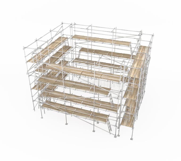 Scaffolding Square stock illustration. Illustration of cutout - 11784332
