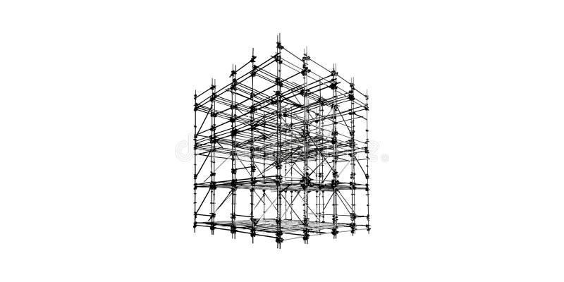 Scaffolding Structure. Construction Framework for Building and ...