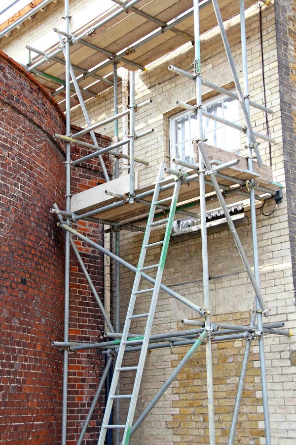 Scaffolding structure stock photo. Image of development - 32075770