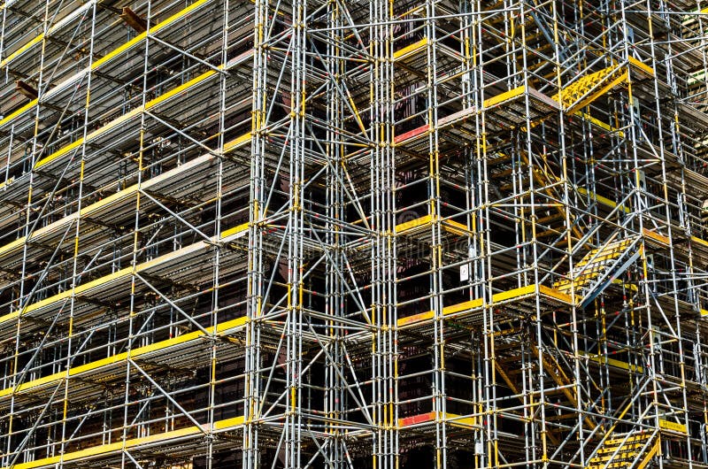 Scaffolding Used As the Temporary Structure To Support Platform, Form ...