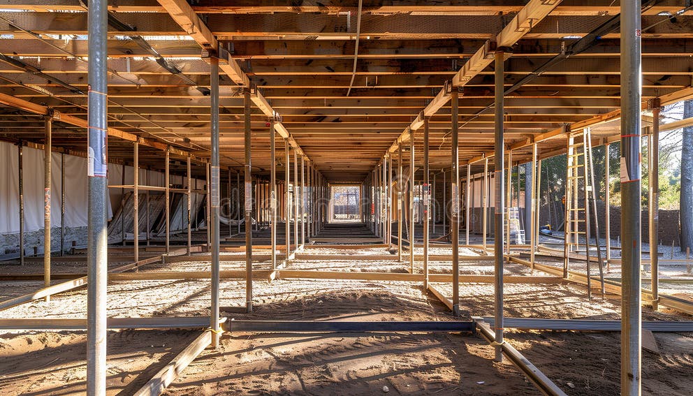 Scaffolding Used As the Temporary Structure To Support Platform, Form ...