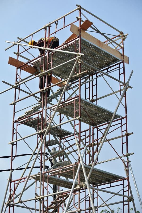 Scaffolding Used To Support a Platform or Form Work for Construction ...