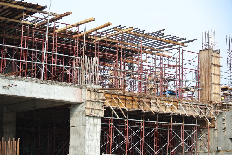 Scaffolding Used To Support a Platform or Form Work Stock Photo - Image ...