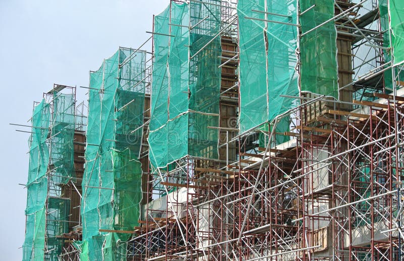 Scaffolding Used To Support a Platform or Form Work Stock Image - Image ...