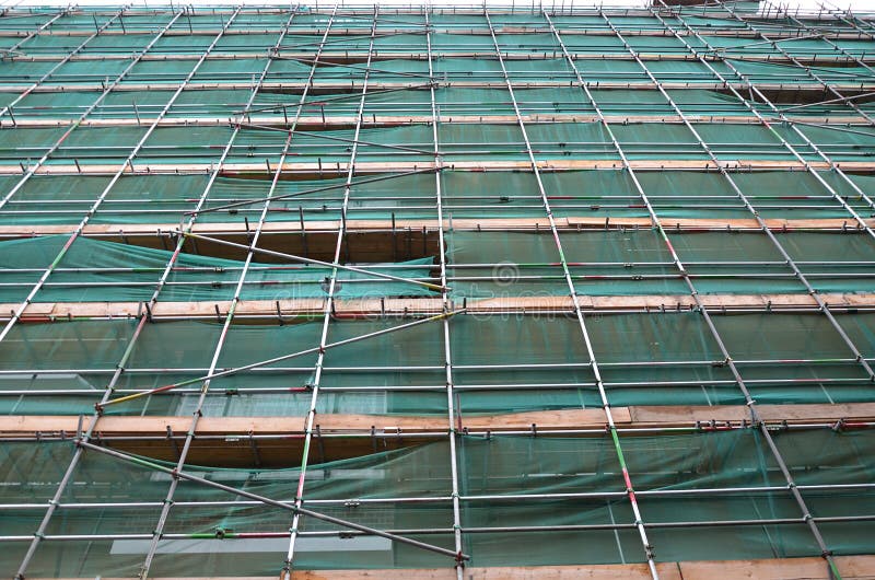 Scaffolding work platform stock image. Image of flats - 100019773