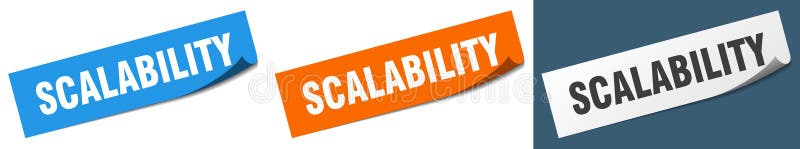 Scalability Banner. Scalability Speech Bubble Label Set. Stock Vector ...