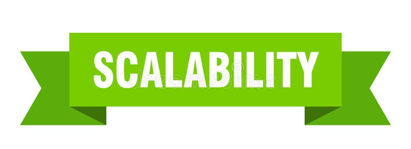 Scalability ribbon. stock vector. Illustration of flyer - 191264833