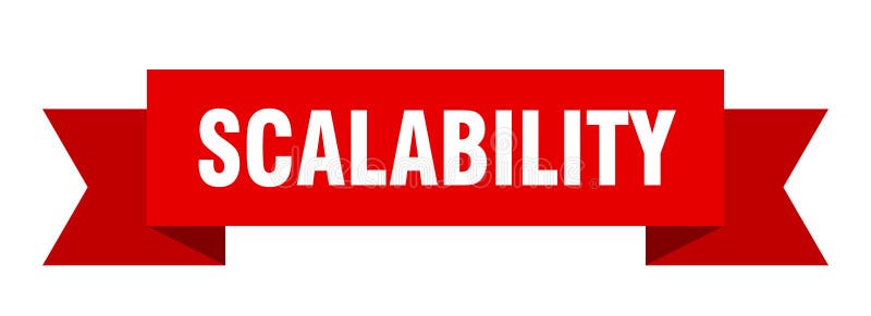 Scalability ribbon. stock vector. Illustration of label - 191270970