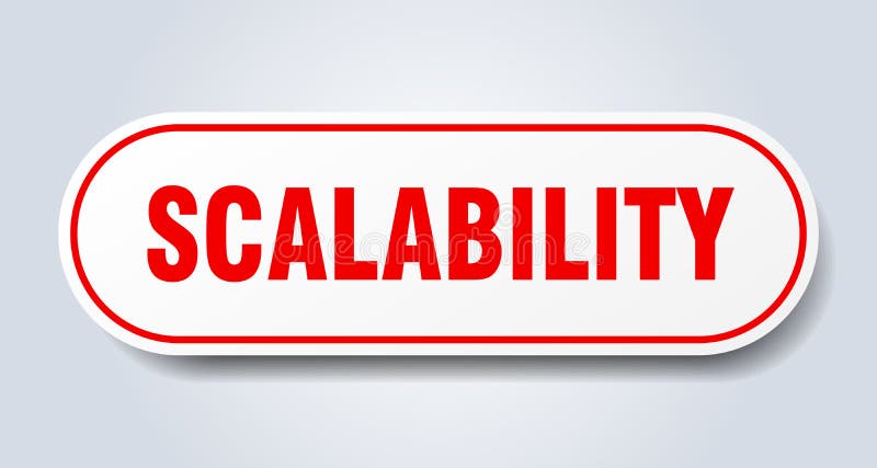 Scalability sticker. stock vector. Illustration of banner - 197147255