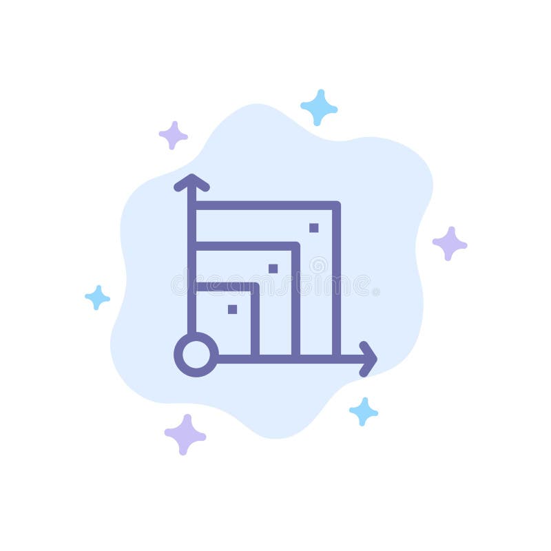 Scalable System Scalable System Science Blue Icon On Abstract Cloud Background Stock Vector