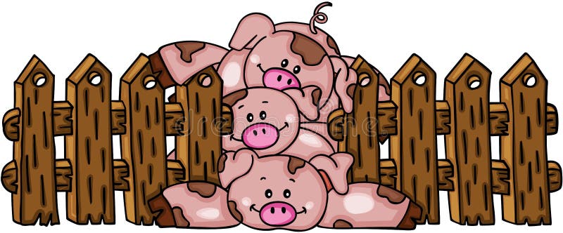 Stack of Three Little Piggies Stock Vector - Illustration of fairy, isolated: 99422044