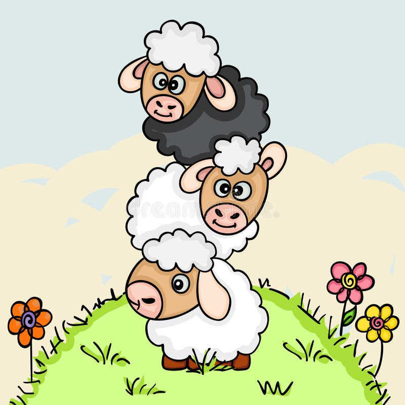 Sheep Stack Stock Illustrations – 137 Sheep Stack Stock Illustrations ...