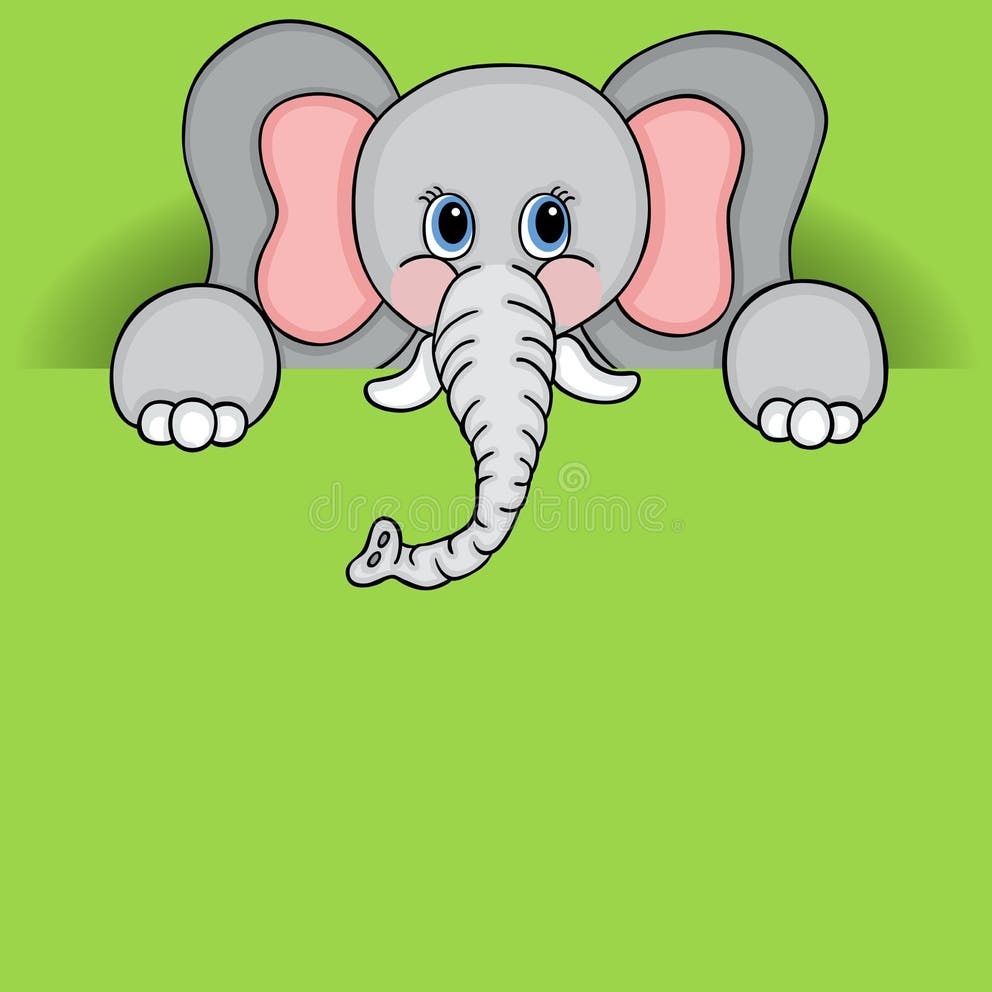 Elephant Peeking Stock Illustrations – 114 Elephant Peeking Stock ...