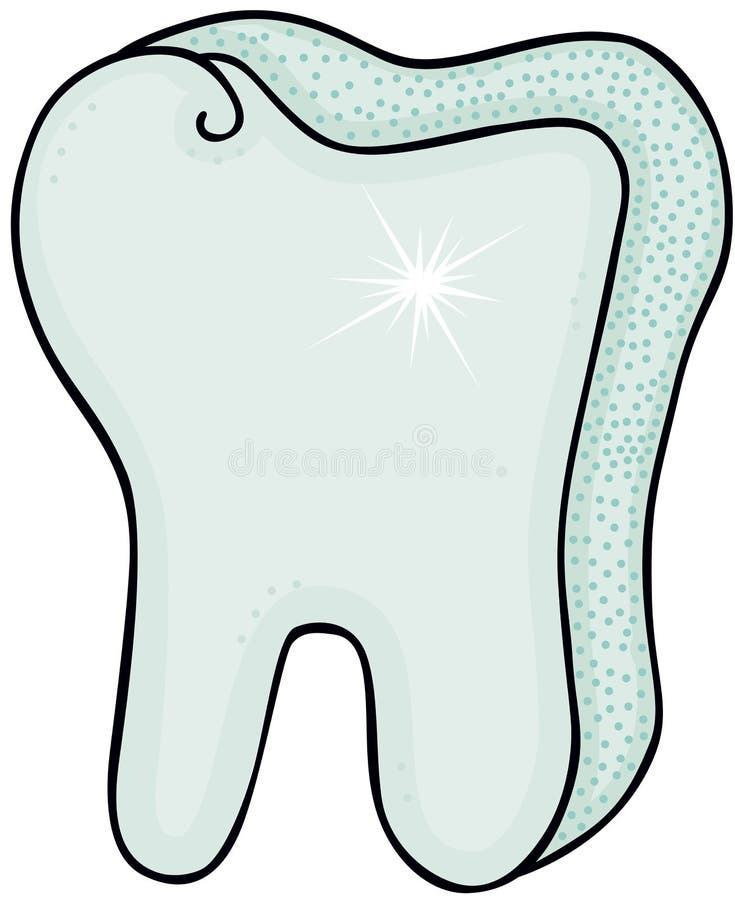 Cute molar tooth on white stock vector. Illustration of handmade ...