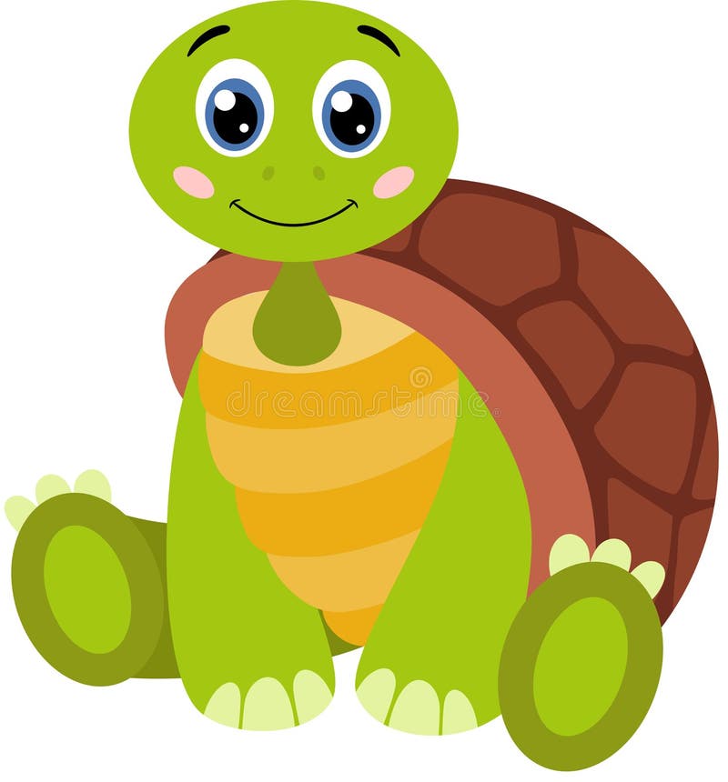 Cute Baby Turtle Cartoon Sitting Stock Illustrations – 81 Cute Baby ...