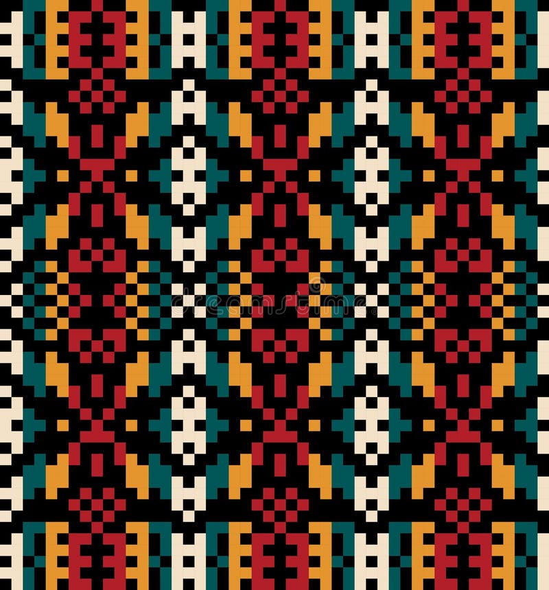 Tribal Colorful Ethnic Texture Stock Vector - Illustration of ethnic ...