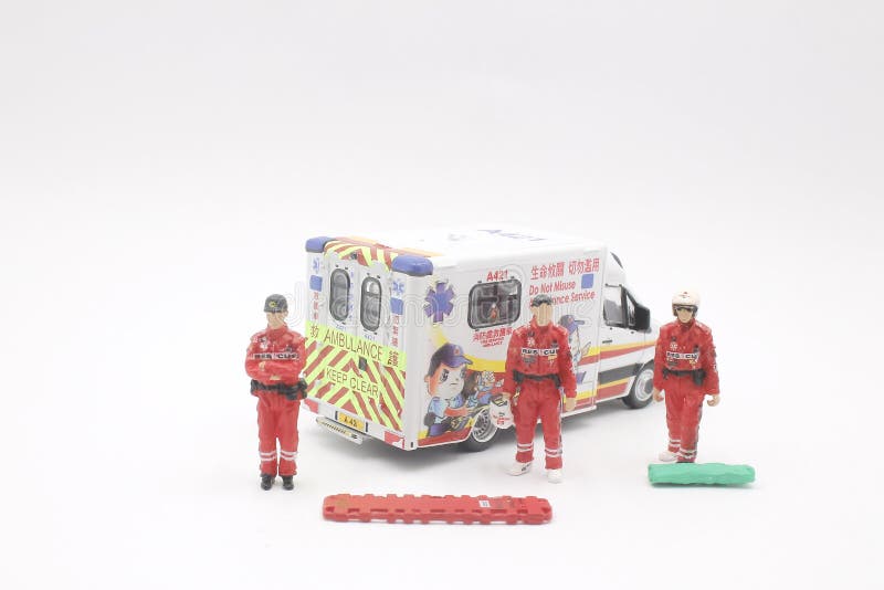 A Scale of Ambulance Car of Mini Model Editorial Image - Image of ...