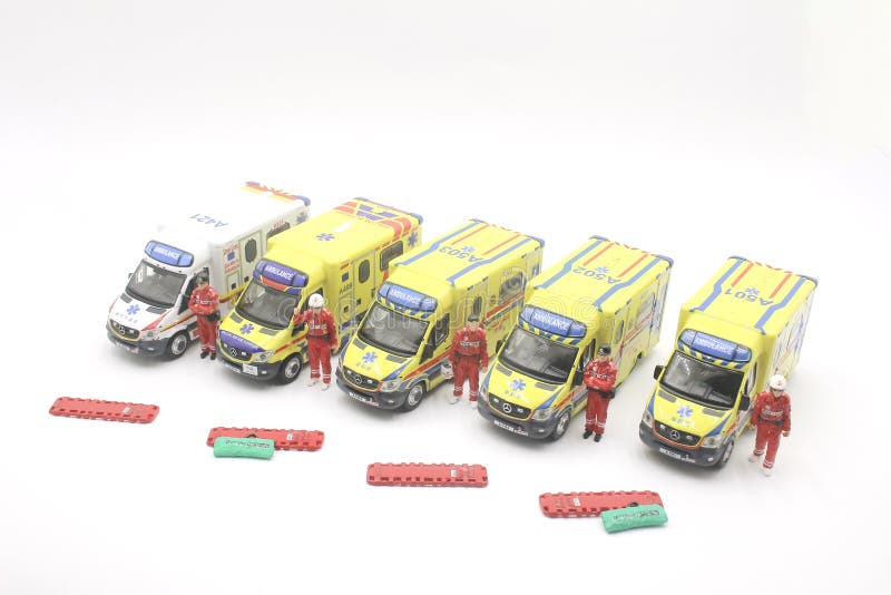 A Scale of Ambulance Car of Mini Model Editorial Stock Image - Image of ...