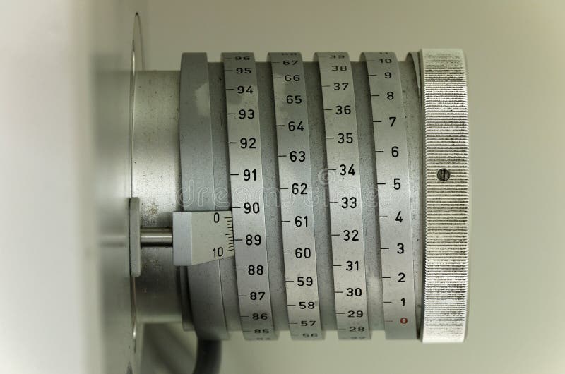 Scale on Ancient Measurement Device Stock Photo - Image of engineer ...