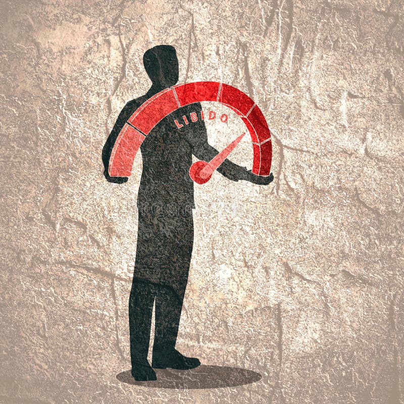 Man Holding Libido Level Measuring Device Scale Stock Illustration ...